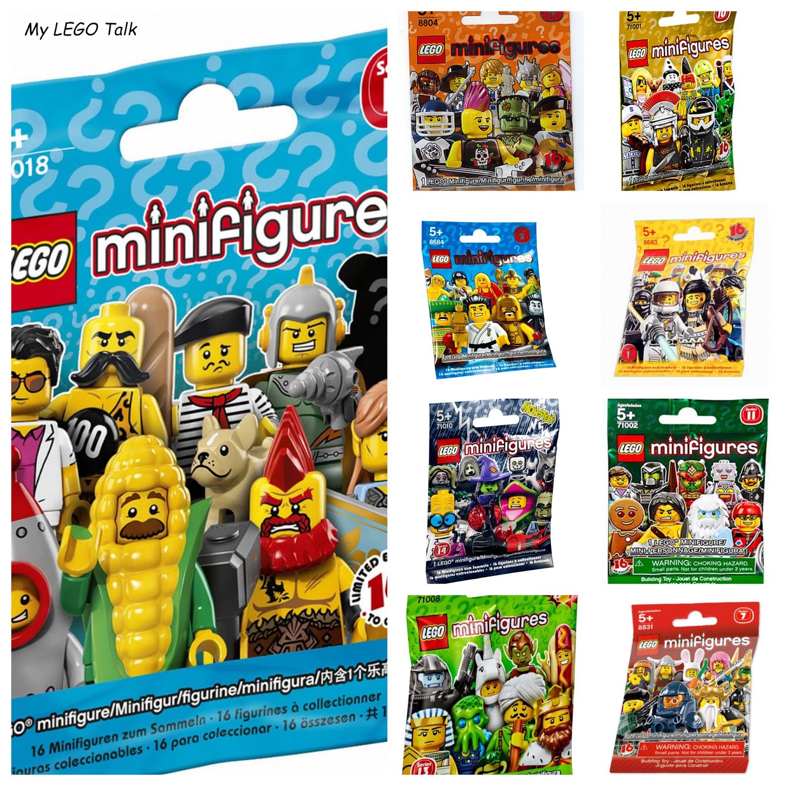 LEGO Minifigure Series packaging - is there a rule in a colour ...