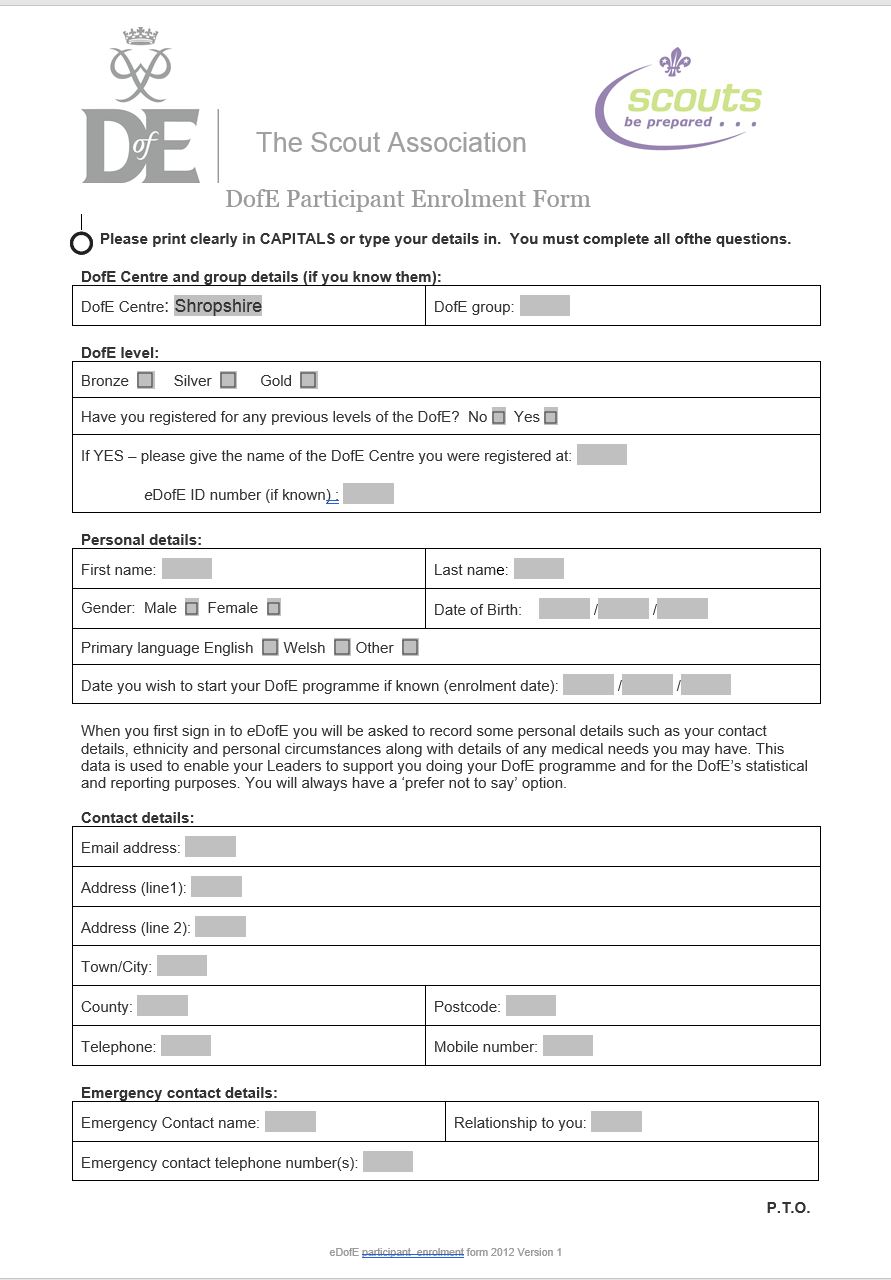 Boreatton Explorer Unit: Do do dofe