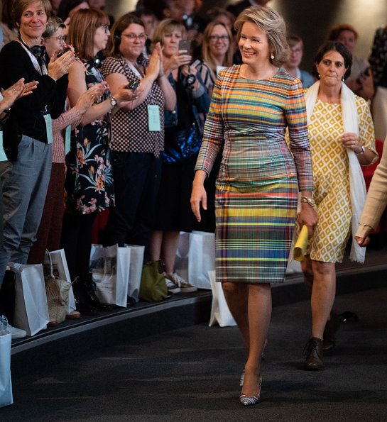 Queen Mathilde attended centenary of ONE/K at Brussels Expo