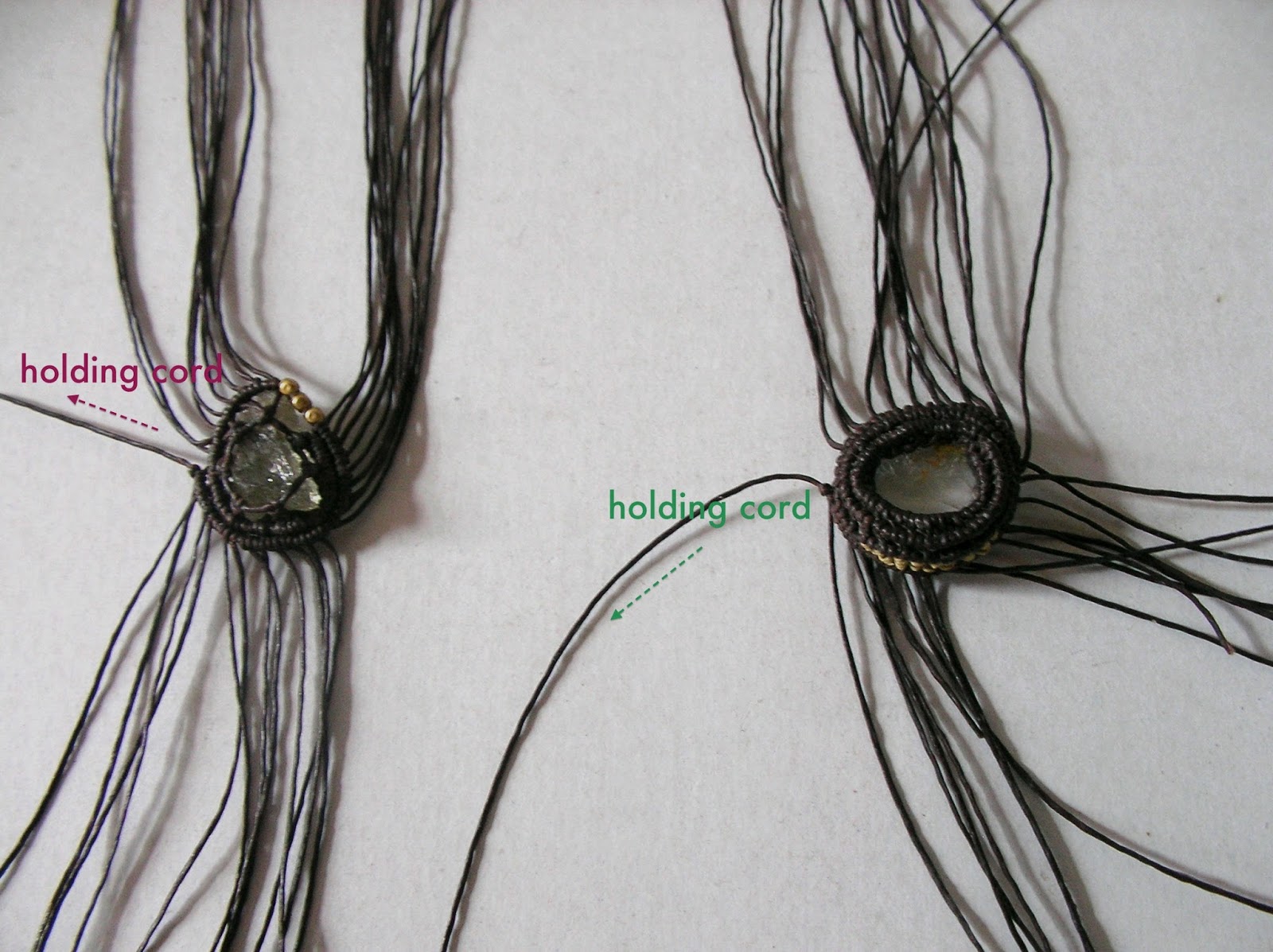 Ecocrafta Macrame : Connecting spiral wrapping