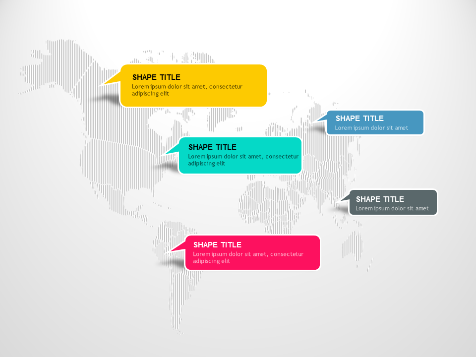 World Pop Up Contents PowerPoint Template - PowerPoint Free