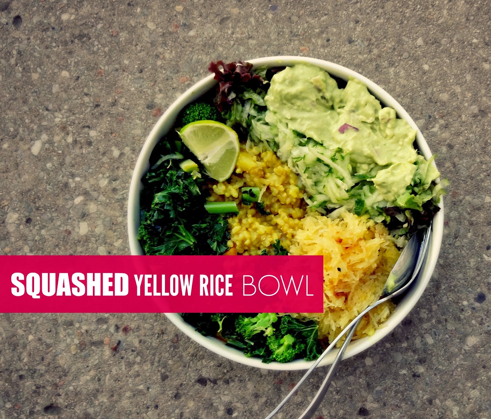 Squashed Yellow Rice Bowl - BAKING BACKWARDS