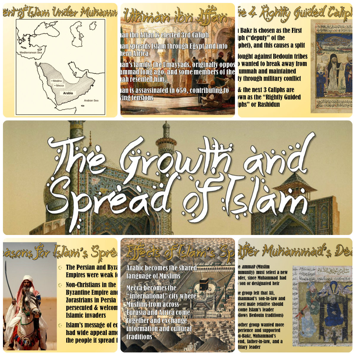 Students of History: Islam: Growth & Spread of Islamic Civilizations ...