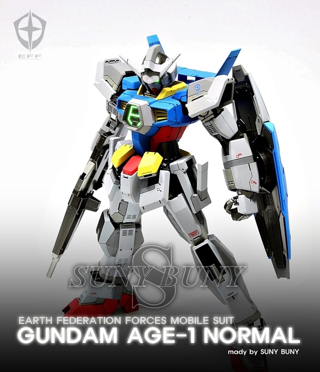 GUNDAM GUY: MG 1/100 Gundam AGE-1 Normal - Painted Build