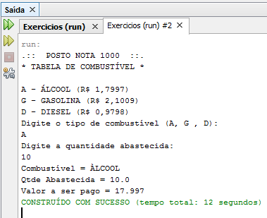 Lista de exercícios - Java ~ .:: Fernando Caetano