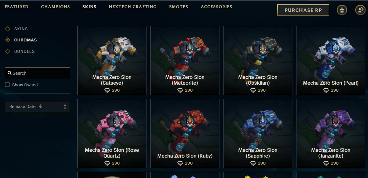 Surrender at 20: Mecha Zero Sion Chroma now available!