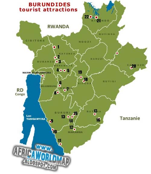 Burundi World Map and Information