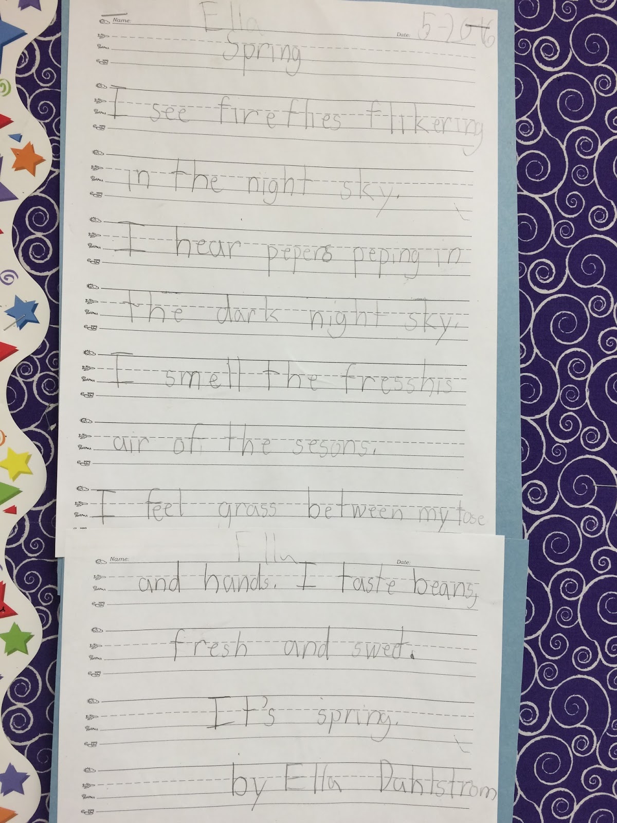 Raney's Rock Stars: Spring Acrostic Poems