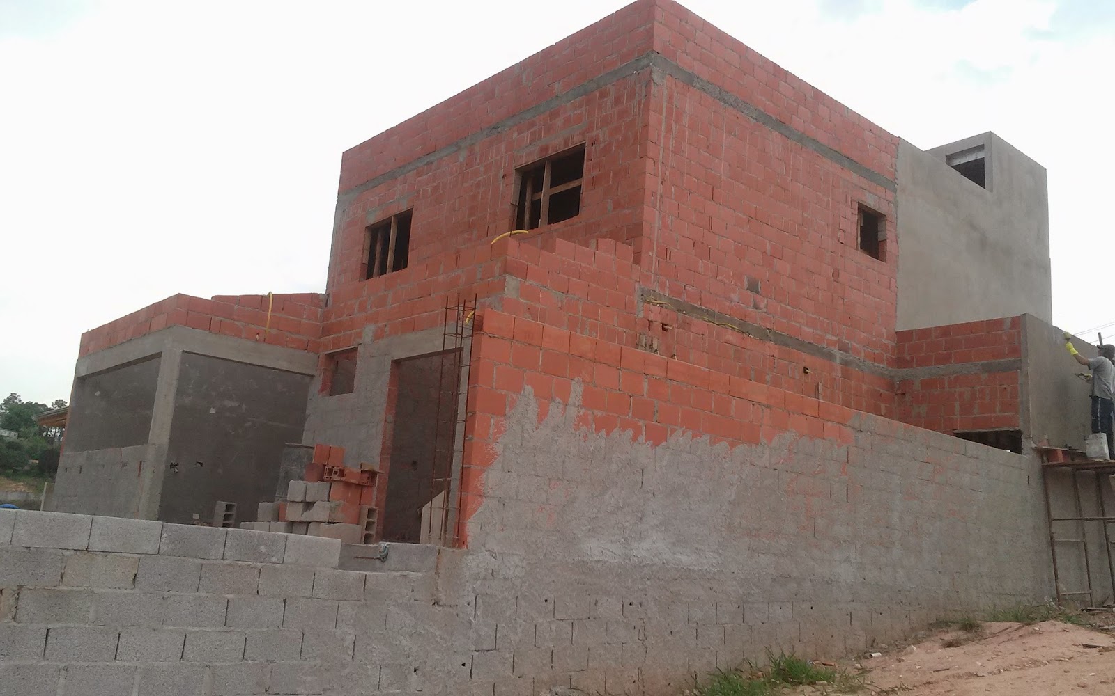 CONSTRUINDO CASAS: Reboco externo