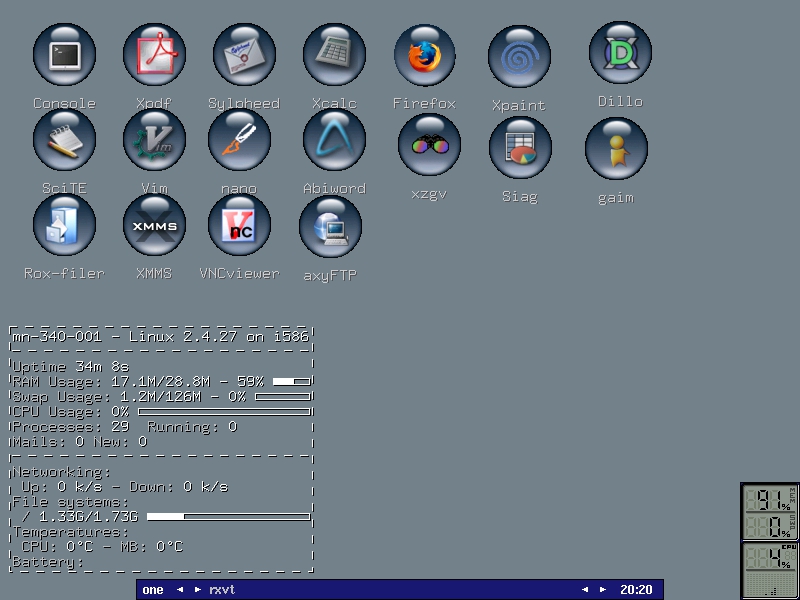 Feather Linux distribuzione talmente piccola da risidere su memoria USB ...