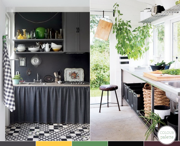 Bright.Bazaar: Colour Palette: Fresh Ideas For Green & Black