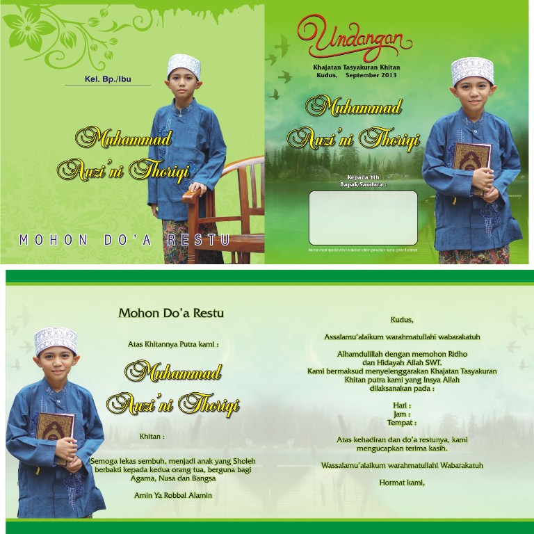 Contoh Undangan Khitan (Sunat) | ADHI SYAHREZA