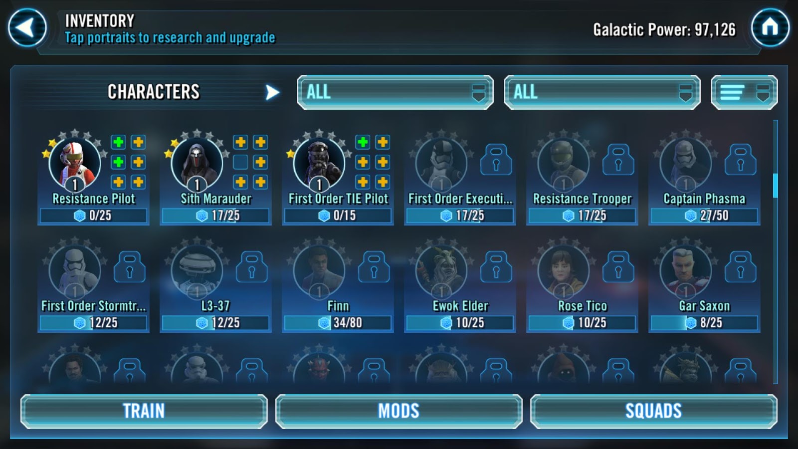 Games, Life and Other Thoughts: SWGoH Day 41 (60 min of gaming a day)
