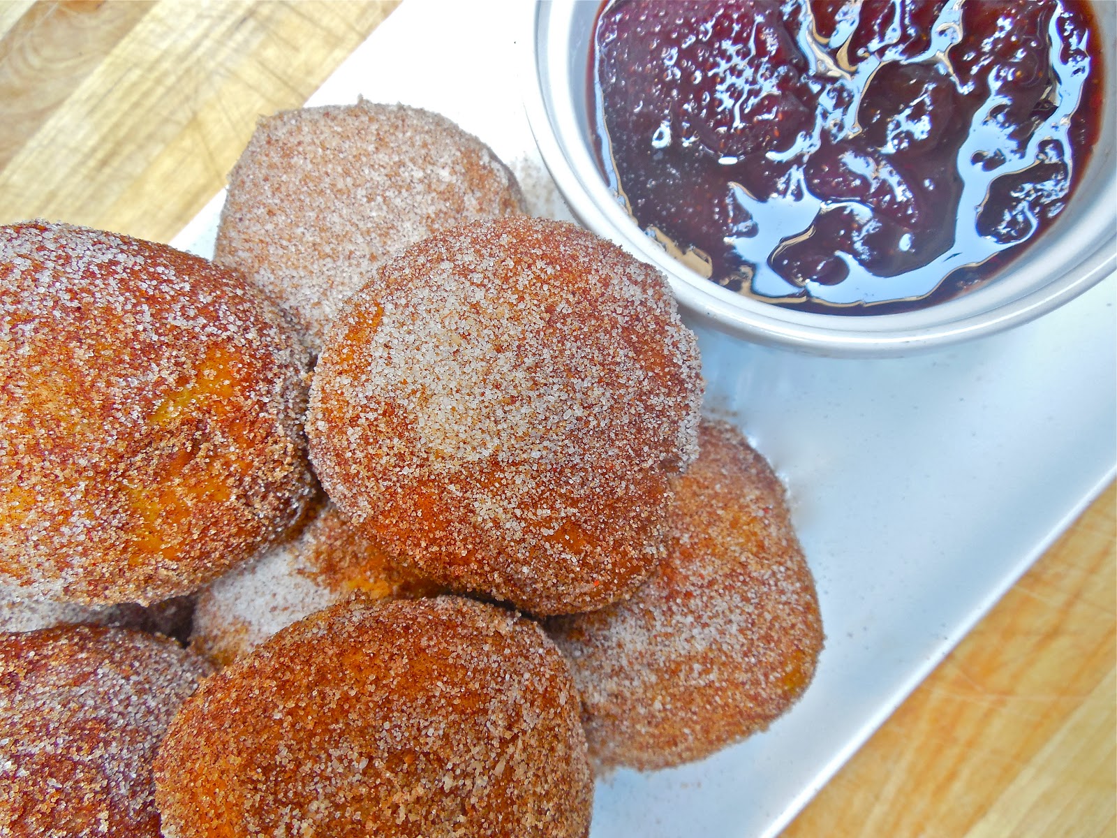 Haute + Heirloom: Brie + Dark Chocolate "Biscuit Beignets" with Spicy ...