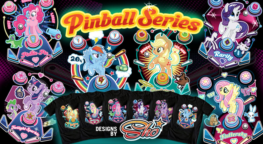 Equestria Daily - MLP Stuff!: Pinball Shirts at We Love Fine