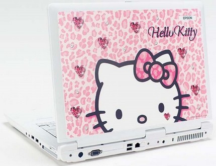 Adhel_Hello Kitty: Laptop Hello Kitty Cantik