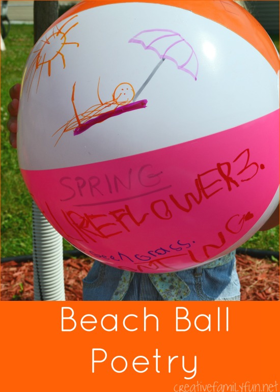 Beach Ball Poetry - Creative Family Fun
