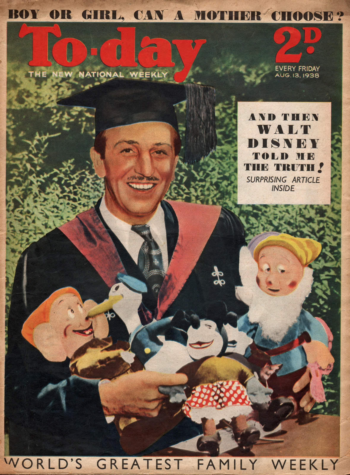 Filmic Light - Snow White Archive: 1938 To-day Magazine "Father of Snow ...