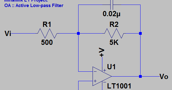 Electro-Magnetic World: Active Low-pass Filter