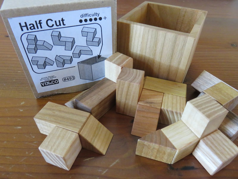Random thoughts with my puzzle sense: Struggling with the puzzle - Half Cut