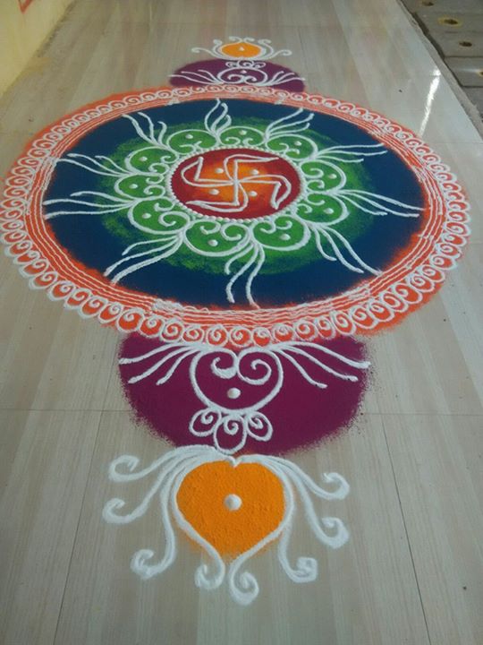 rangoli: Sanskar Bharti rangoli