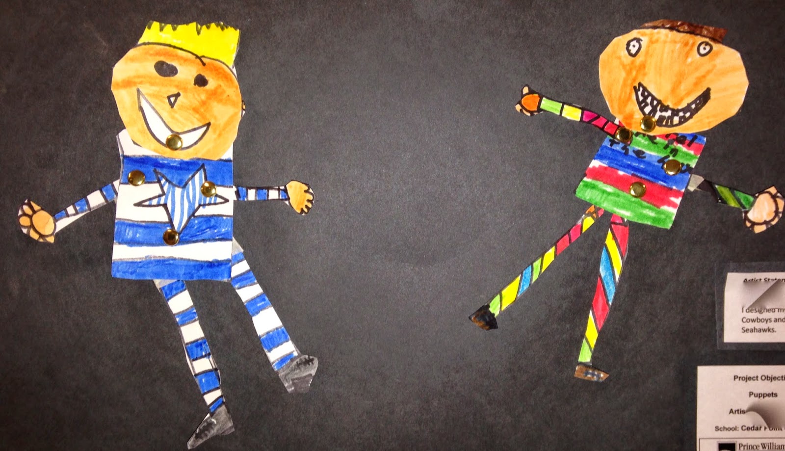 Art Room Blog: 3rd grade Paper Puppets...