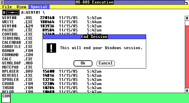 Outra Informática: Windows 1.01