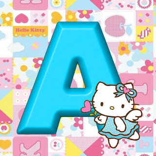 Abecedario Celeste con Hello Kitty Hada. - Oh my Alfabetos!