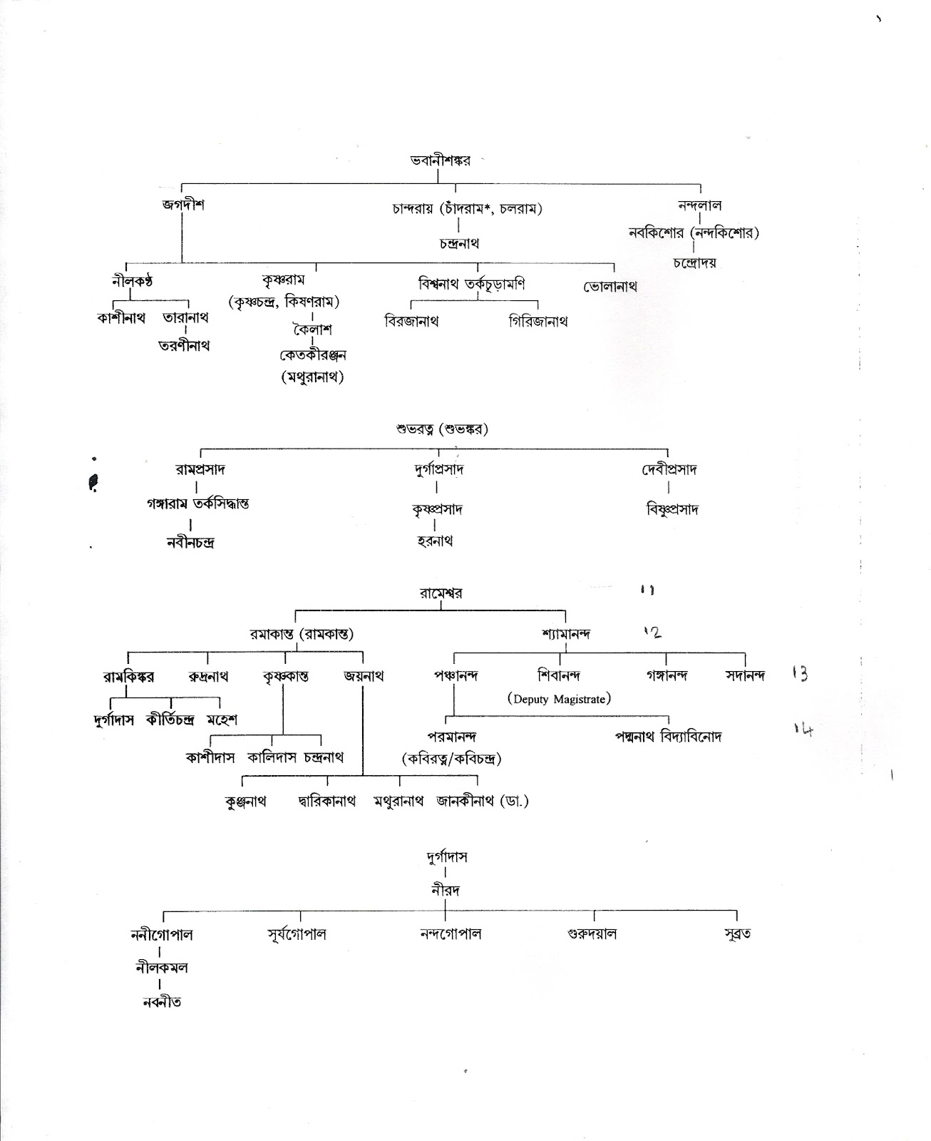 Family Tree: Family Tree of Rulers'Family of Baniachong(Final)