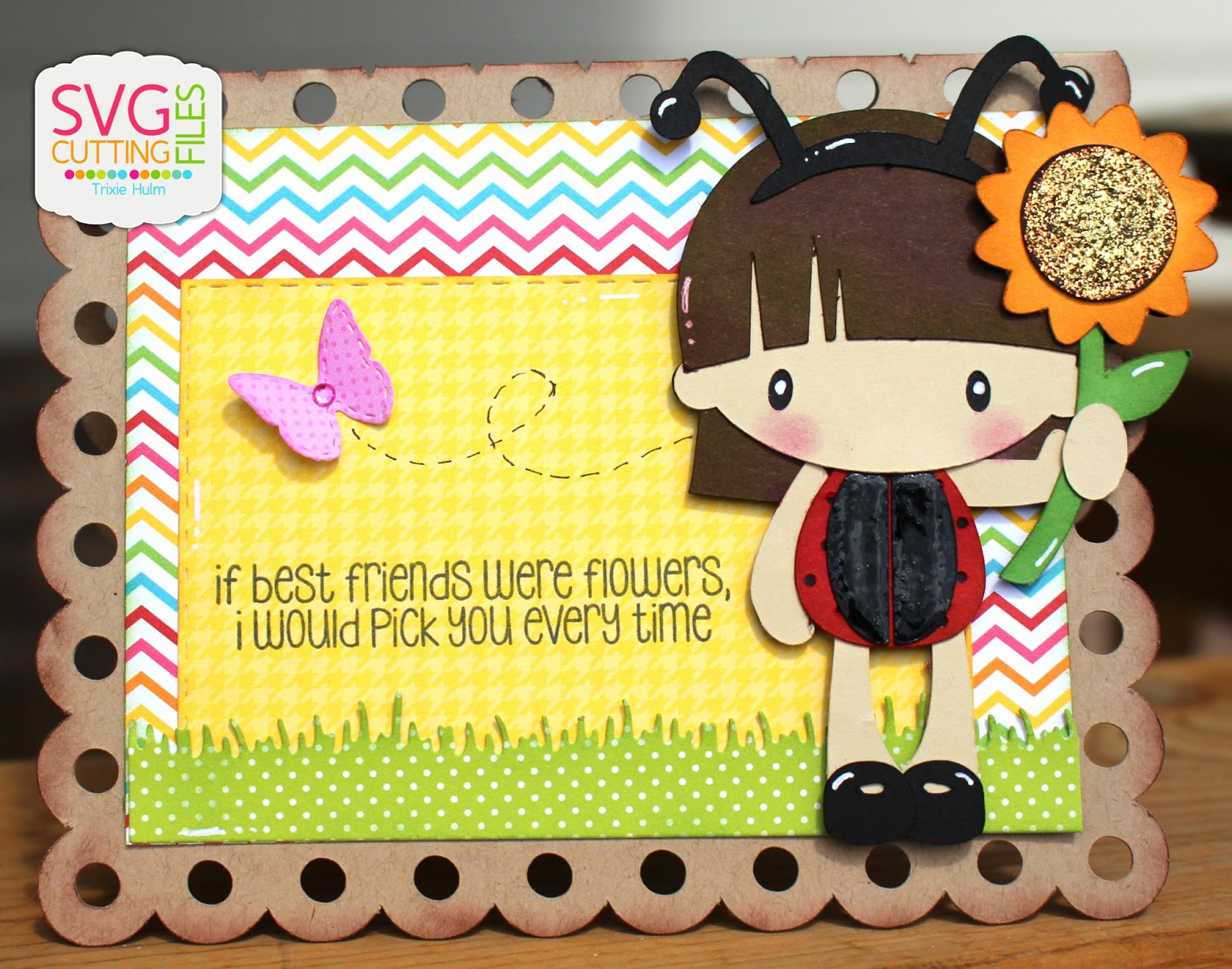 Pink Glitter Studio: SVG Cutting Files Flowers Monthly Challenge