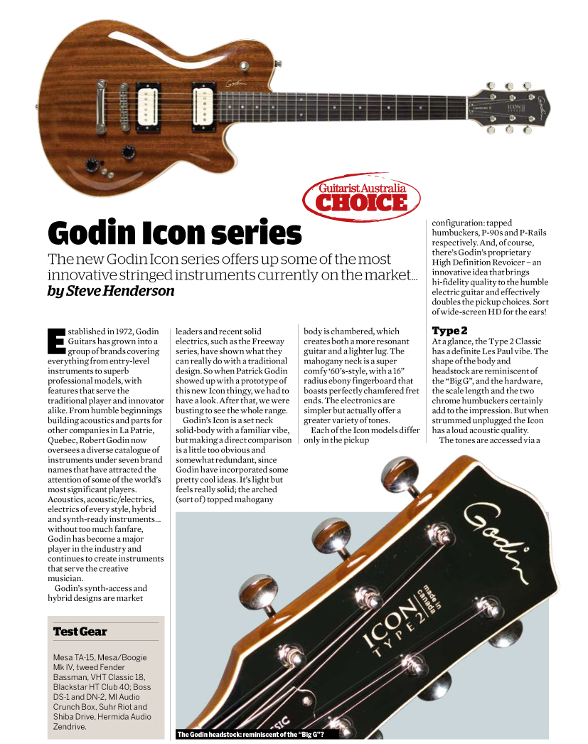 The Guitar Store: Godin Icon Type's arrive! Roar!!