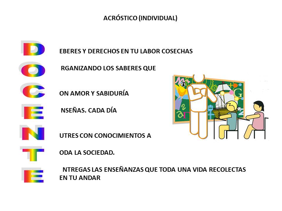 pedagogiaunimag: ACRÓSTICO (INDIVIDUAL)