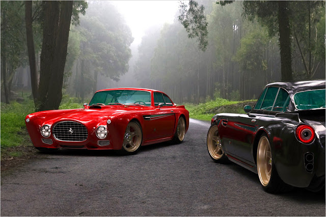 Garage Car: Sports car dream: Gullwing Ferrari 340 Competizione by GWA