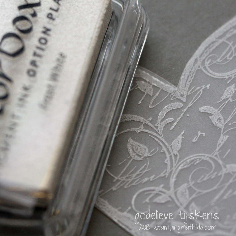 StampingMathilda: White on Vellum