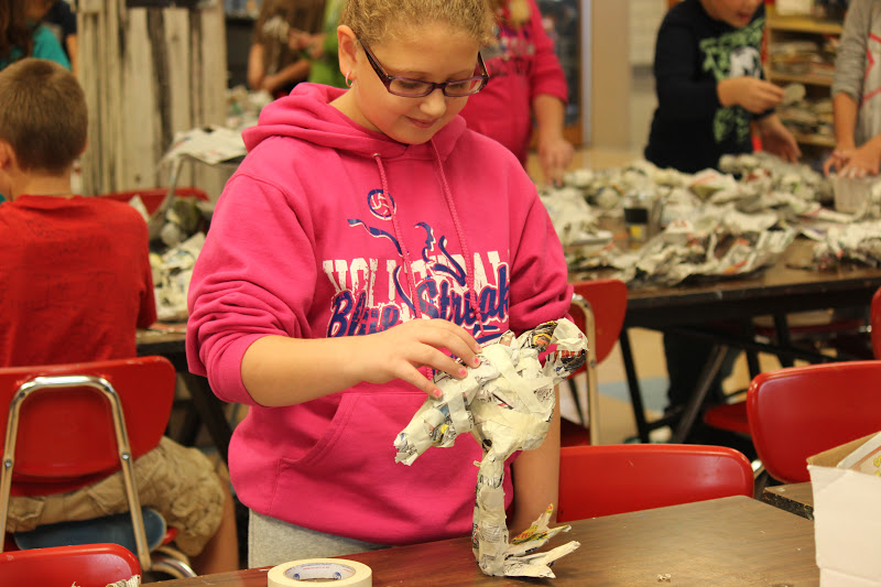 Lake and Hartville Elementary Art: Oaxacan Animals in Paper Mache' 5th ...