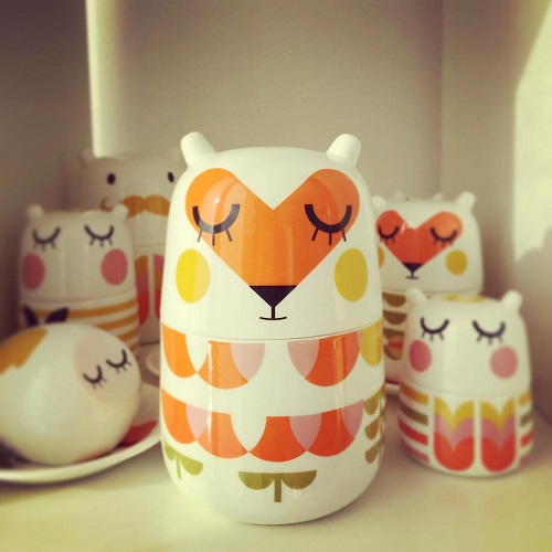 My Owl Barn: Ceramic Storage Containers in Animal Shapes