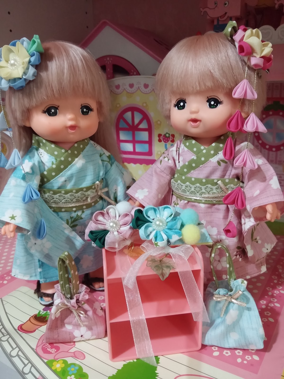 Finally I made these - Japanese hair clips