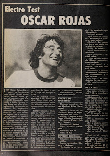 Partidos de la Roja: Óscar Rojas