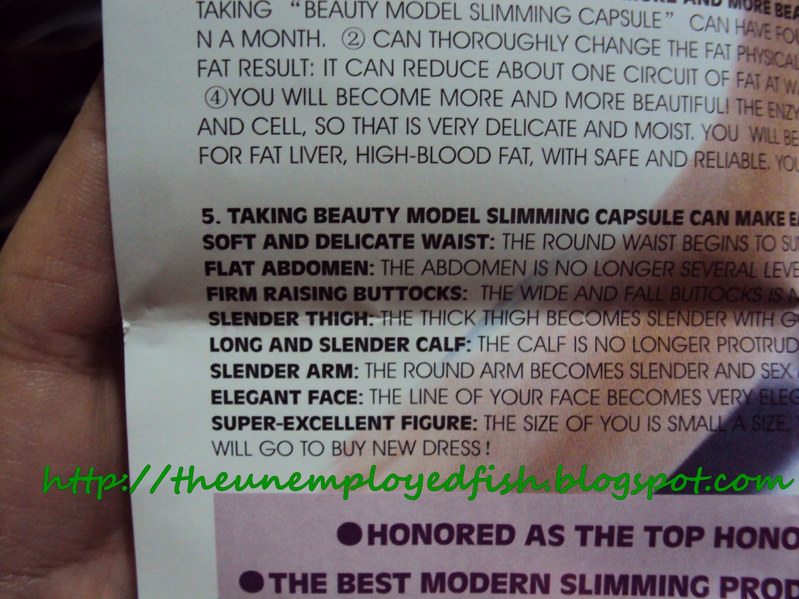 The Unemployed Fish: REVIEW: PRETTY MODEL SLIMMING CAPSULES