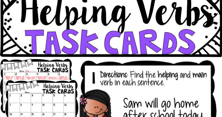 Best Seller Alert ----->>> Helping Verb Task Cards - Education Lahne
