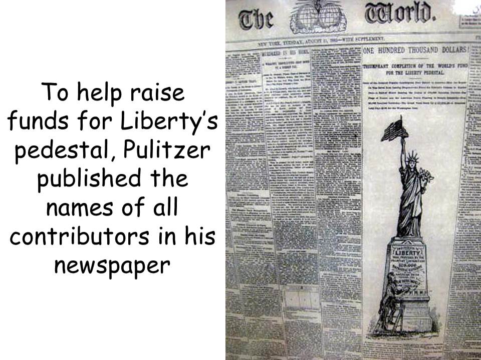 Joseph Pulitzer Newspaper