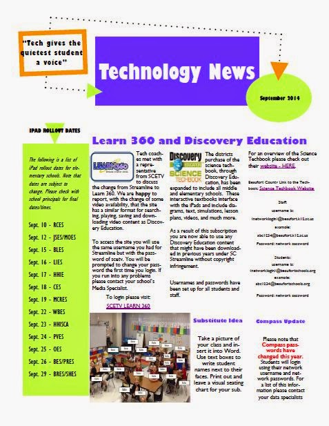 Tech Newsletters - August and September