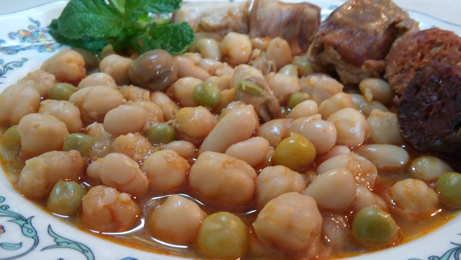 potaje de chicharos en olla de presion