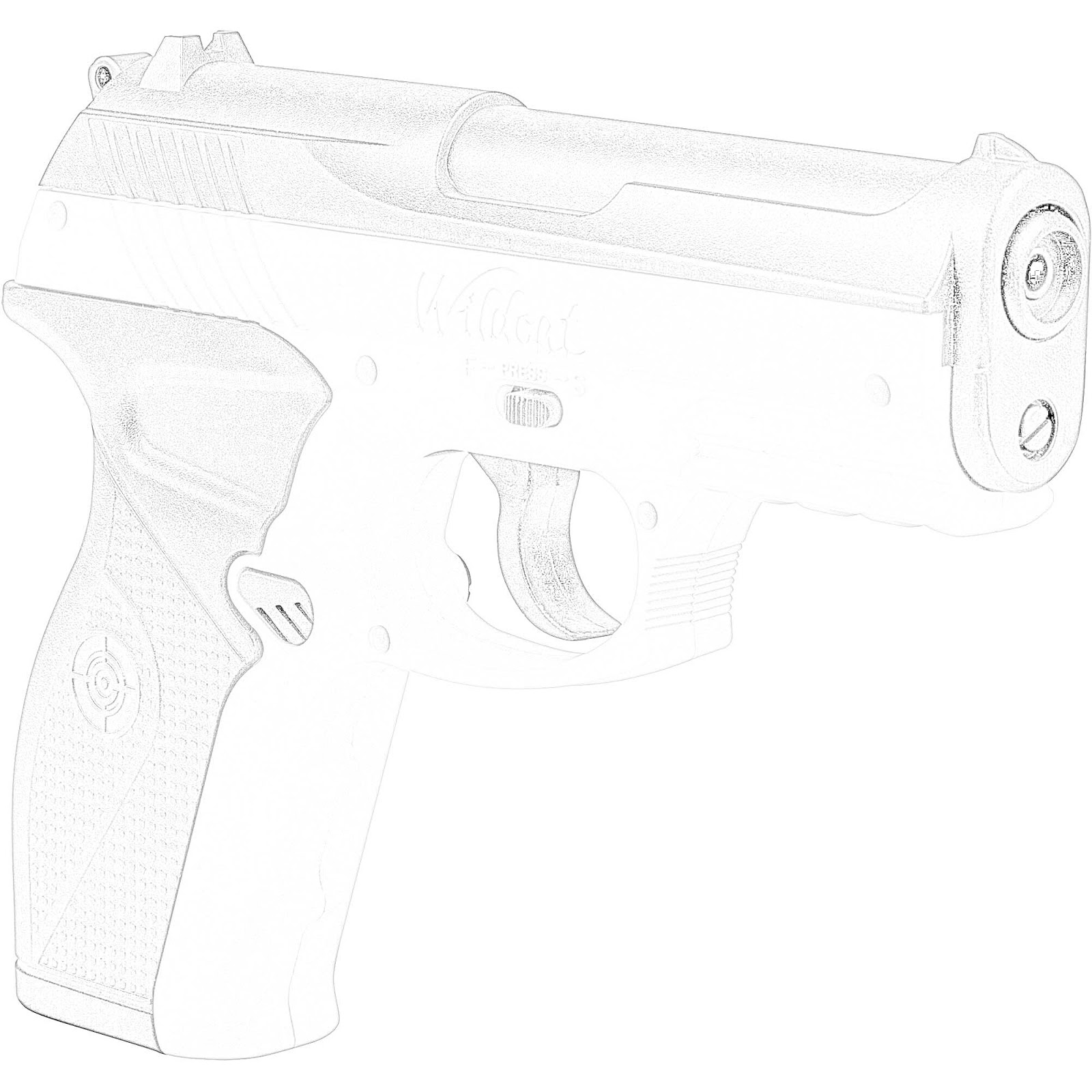 Coloring Pages: Pistols Free Downloadable Coloring Pages