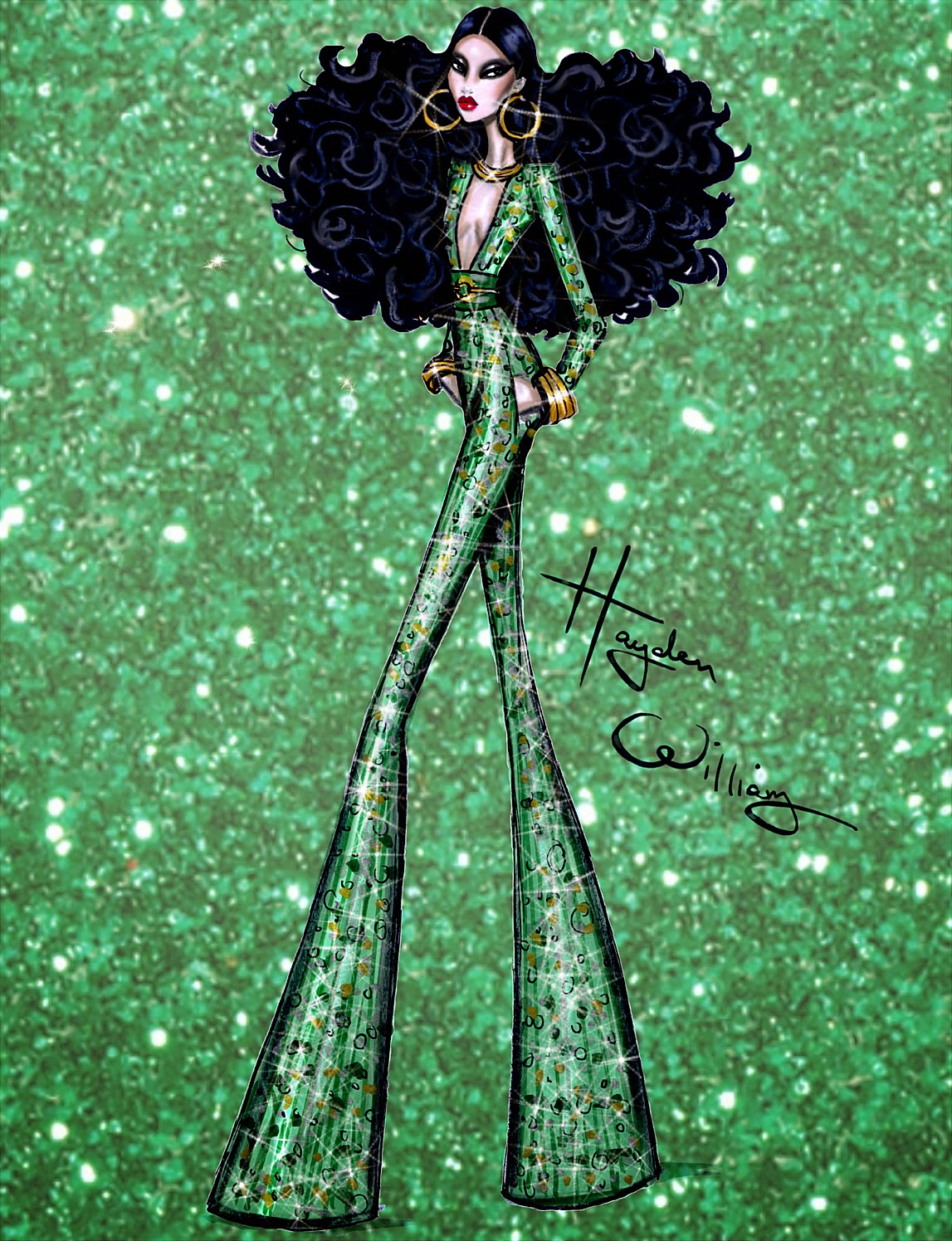 Hayden Williams Fashion Illustrations: Dazzling Divas by Hayden ...