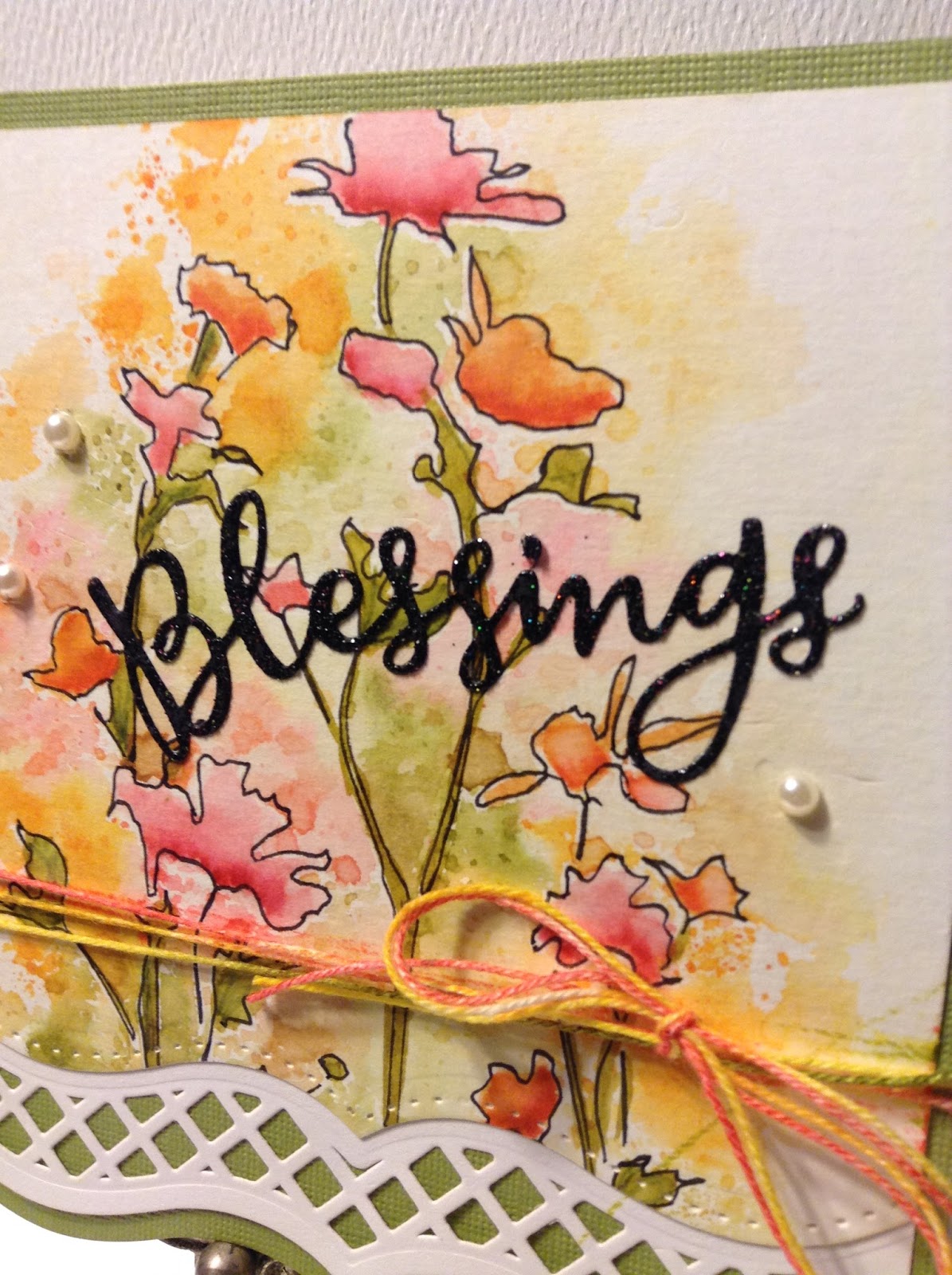 PaperArts Cafe: Watercolor Blessings....Color Challenge Day Two