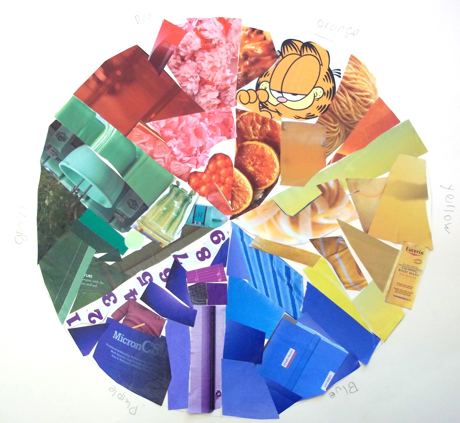 Monument Valley Regional Middle School Art Class: Color Wheel Collage ...