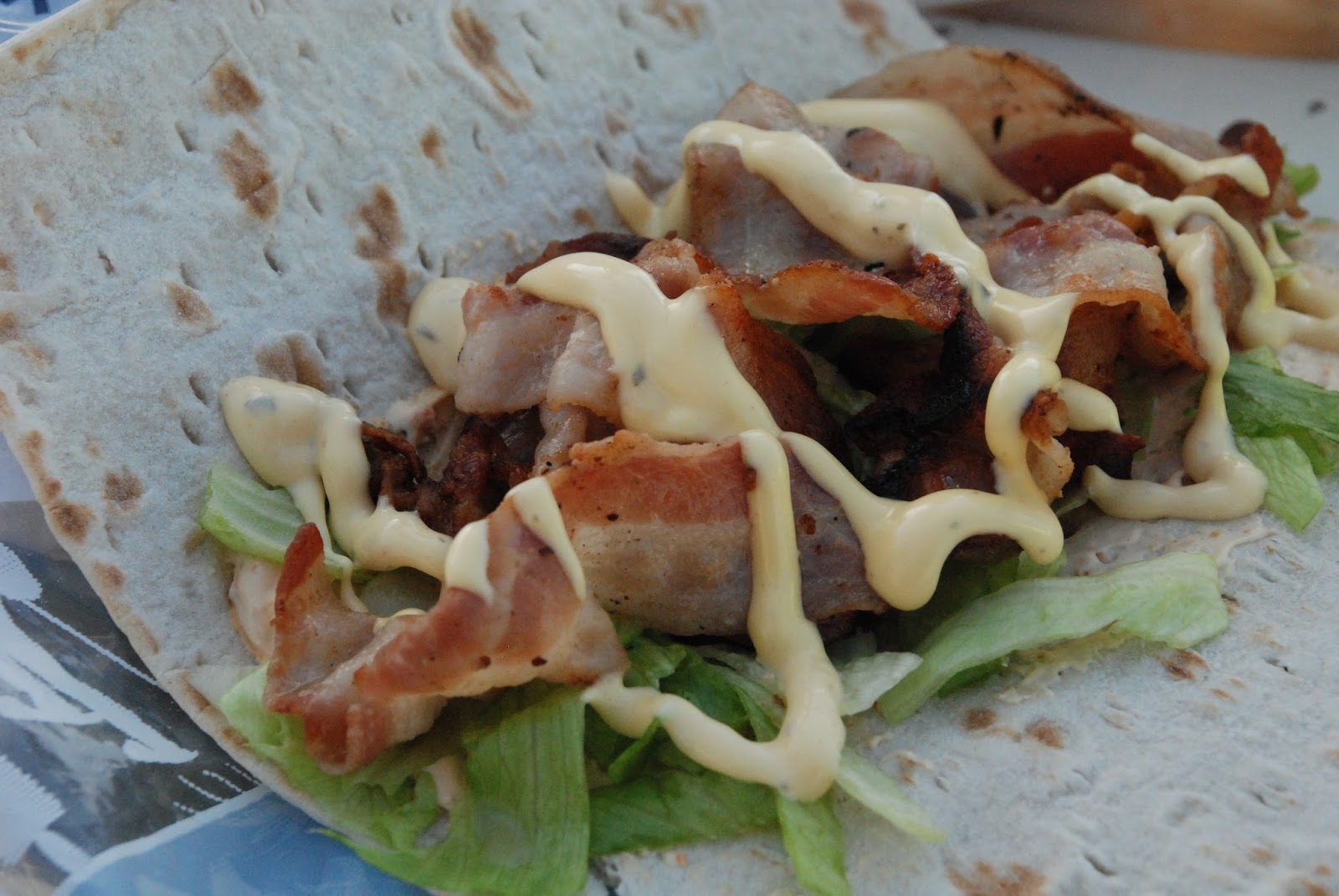 Smaskelismaskens: Wraps med grillat bacon och bea