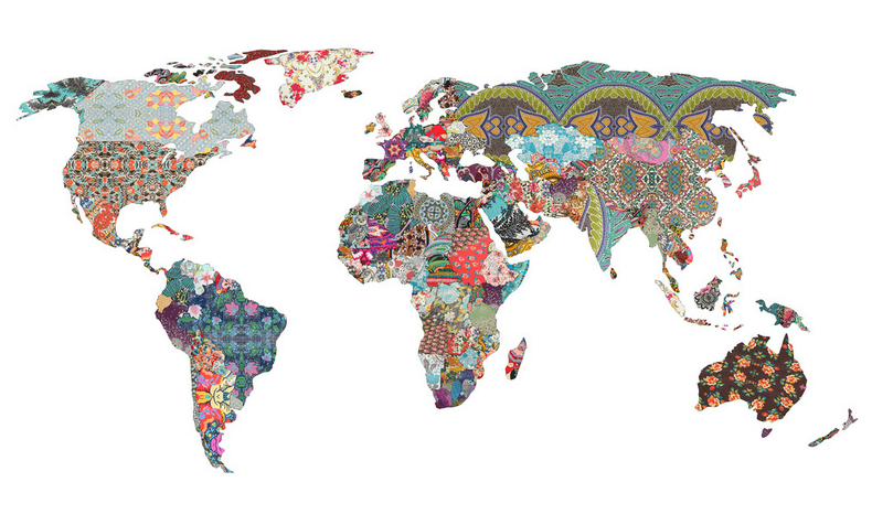Inspiration Treasures: Really Cool World Map Print