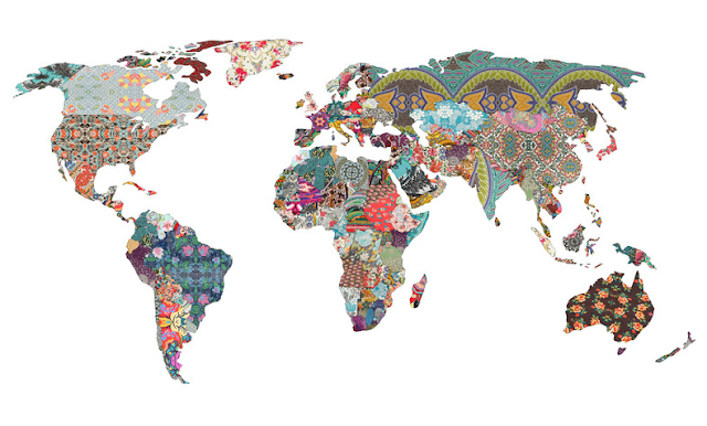 Inspiration Treasures: Really Cool World Map Print